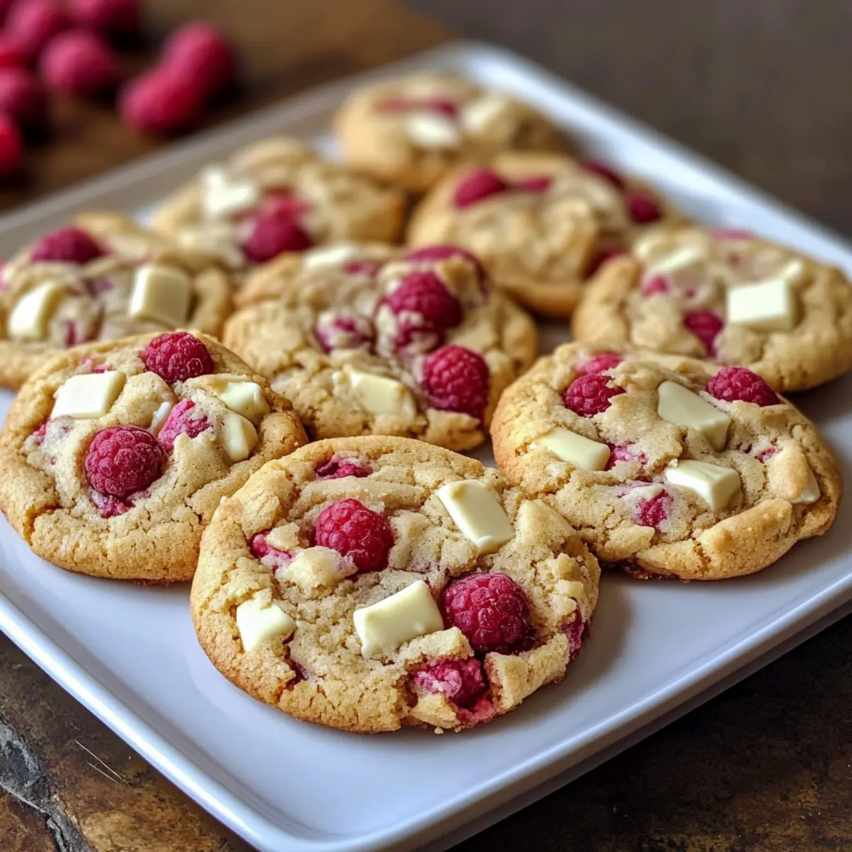Himbeer Weie Schokolade Cookies