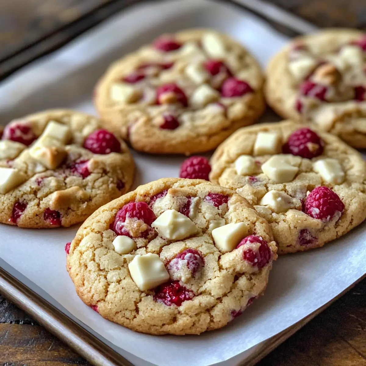 Himbeer Weie Schokolade Cookies